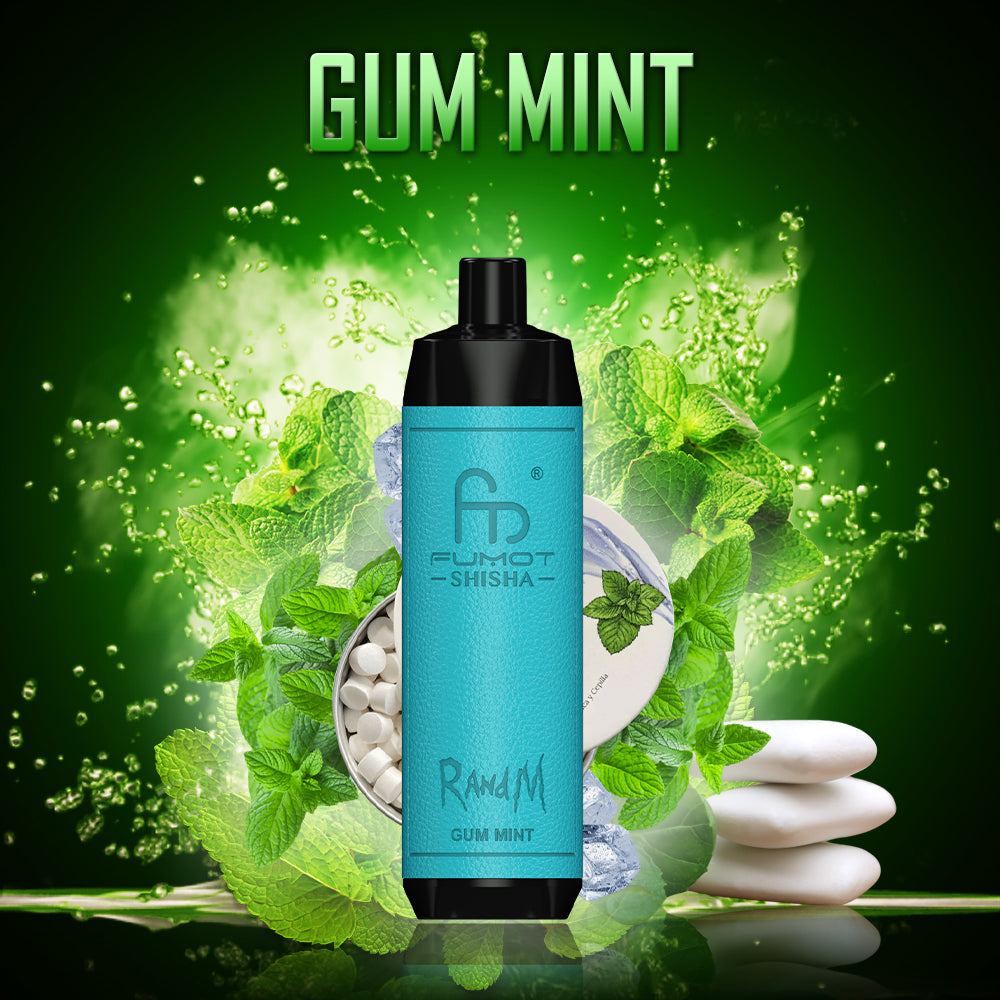 RandM Shisha 10000 Gum Mint 🍬 – RandM Tornado Vapes