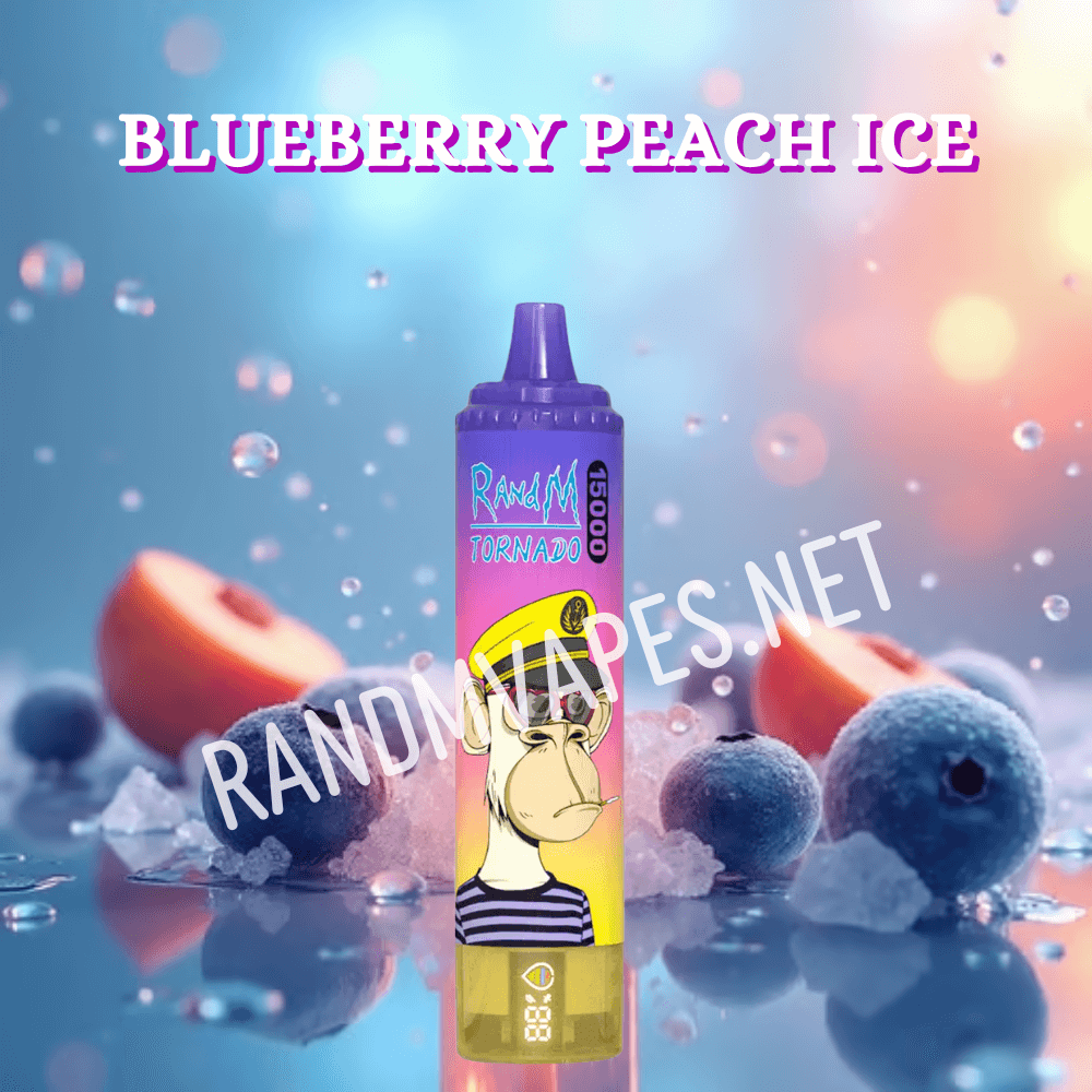 RandM Tornado 15000 Züge kaufen - Geschmack Blueberry Peach Ice – RandM Tornado Vapes