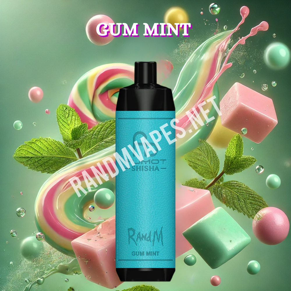 RandM Shisha 10000 Gum Mint 🍬 – RandM Tornado Vapes