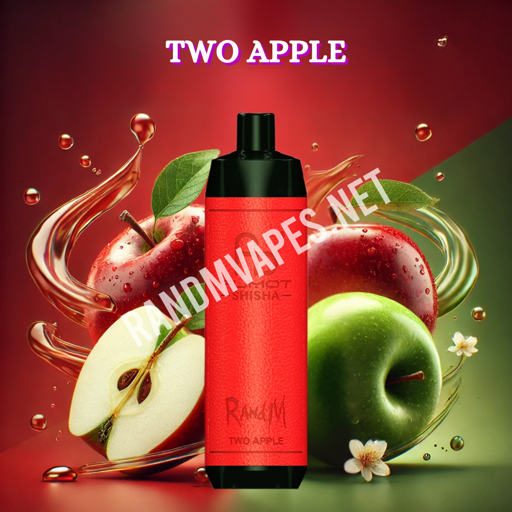 RandM Shisha 10000 Two apple 🍎🍎 – RandM Tornado Vapes