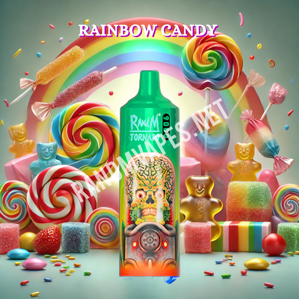 RandM Tornado 9000 Rainbow Candy 🌈🍬🍭 – RandM Tornado Vapes