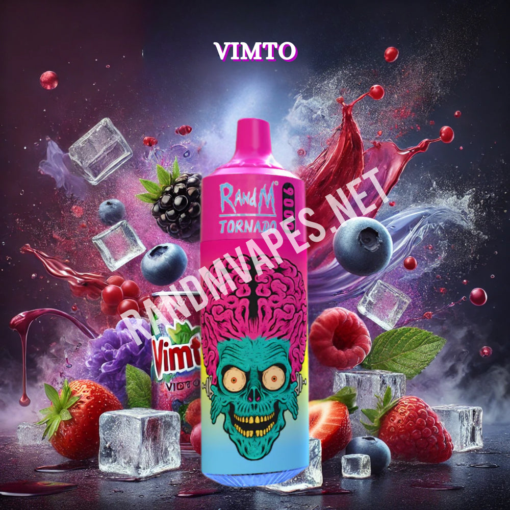 RandM Tornado 9000 Vimto 🫐🍓🧊 – RandM Tornado Vapes
