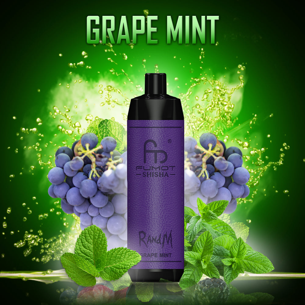 RandM Shisha 10000 Grape Mint 🍇🧊 – RandM Tornado Vapes