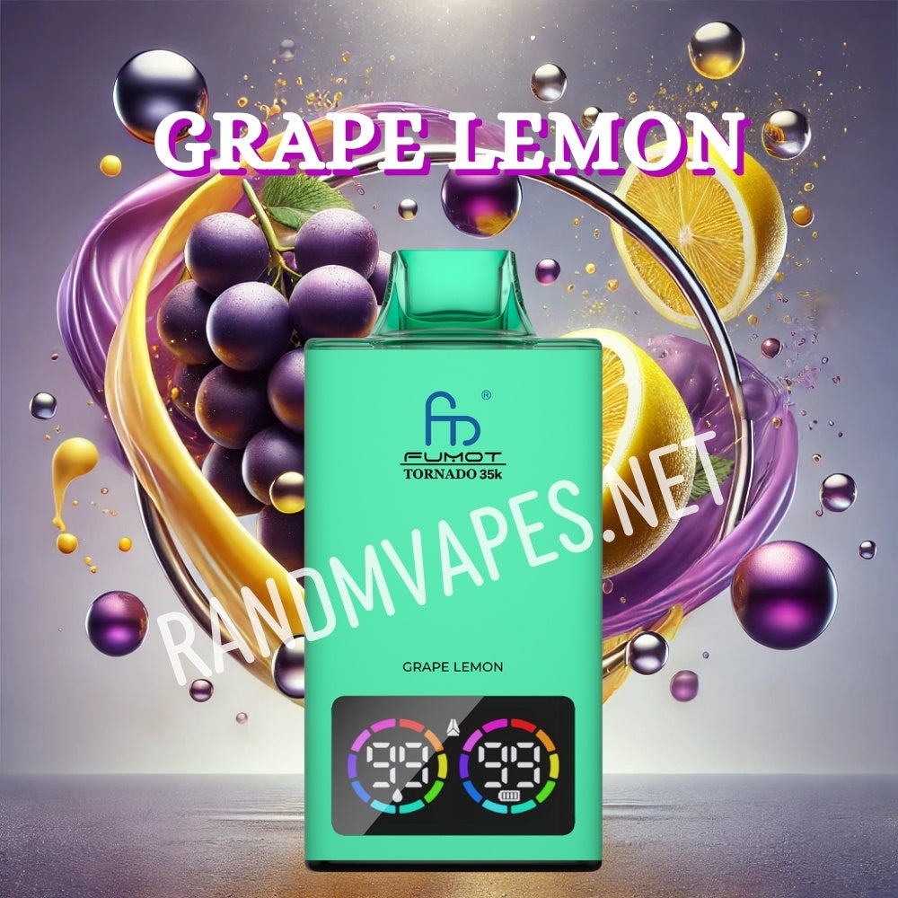RandM Tornado Vape 35000 Grape Lemon bei uns erhältlich – RandM Tornado Vapes