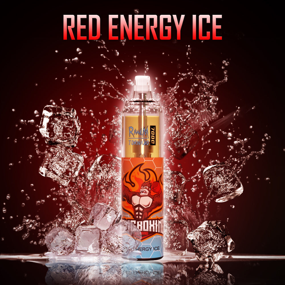 RandM Tornado 7000 Red Energy Ice 🍹🧊 – RandM Tornado Vapes