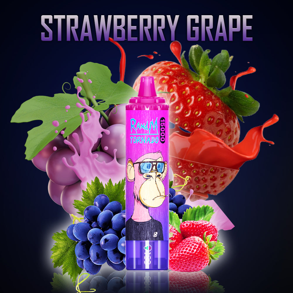 RandM Tornado 15000: Strawberry Grape Vape – RandM Tornado Vapes