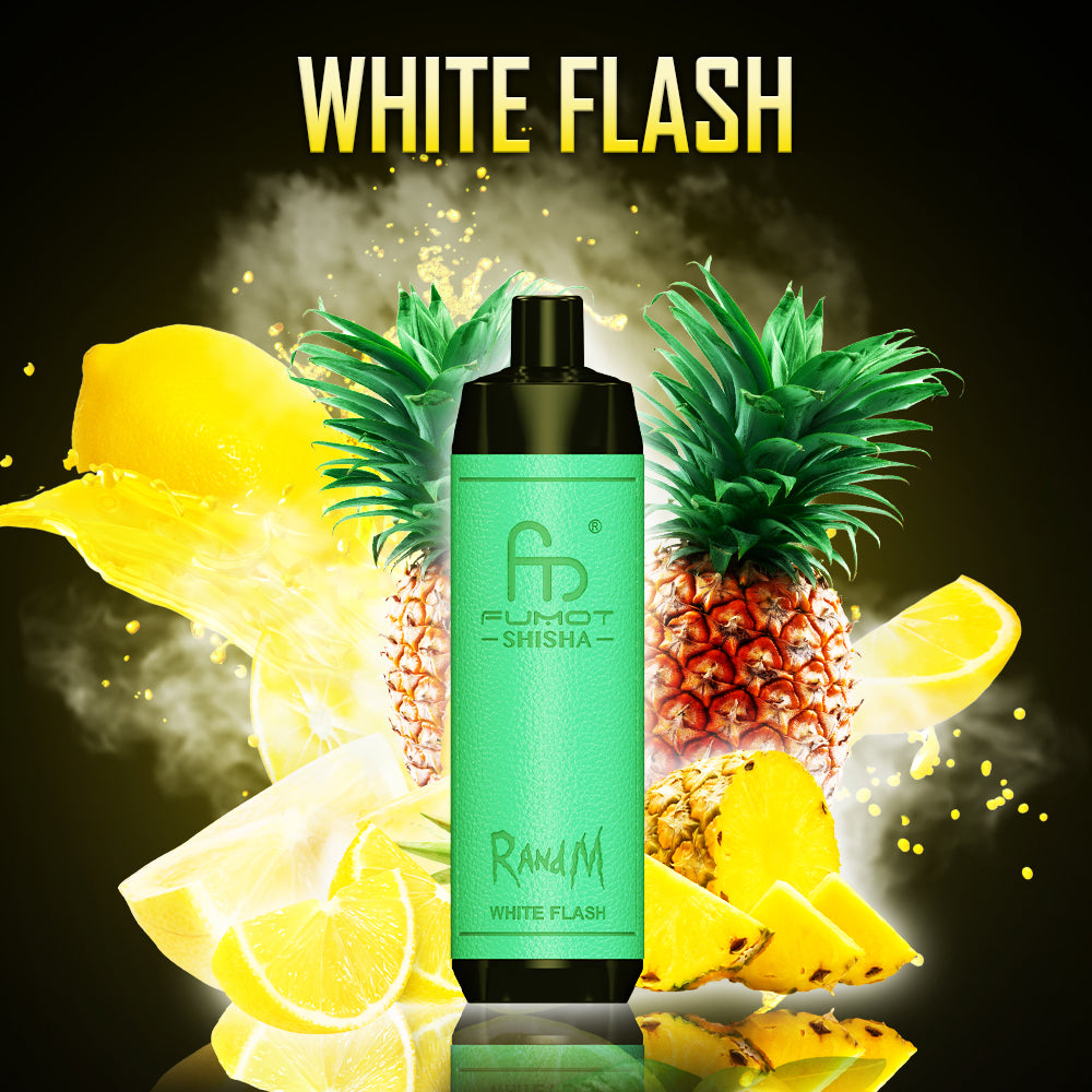 RandM Shisha 10000 White Flash 🍋🥭 – RandM Tornado Vapes