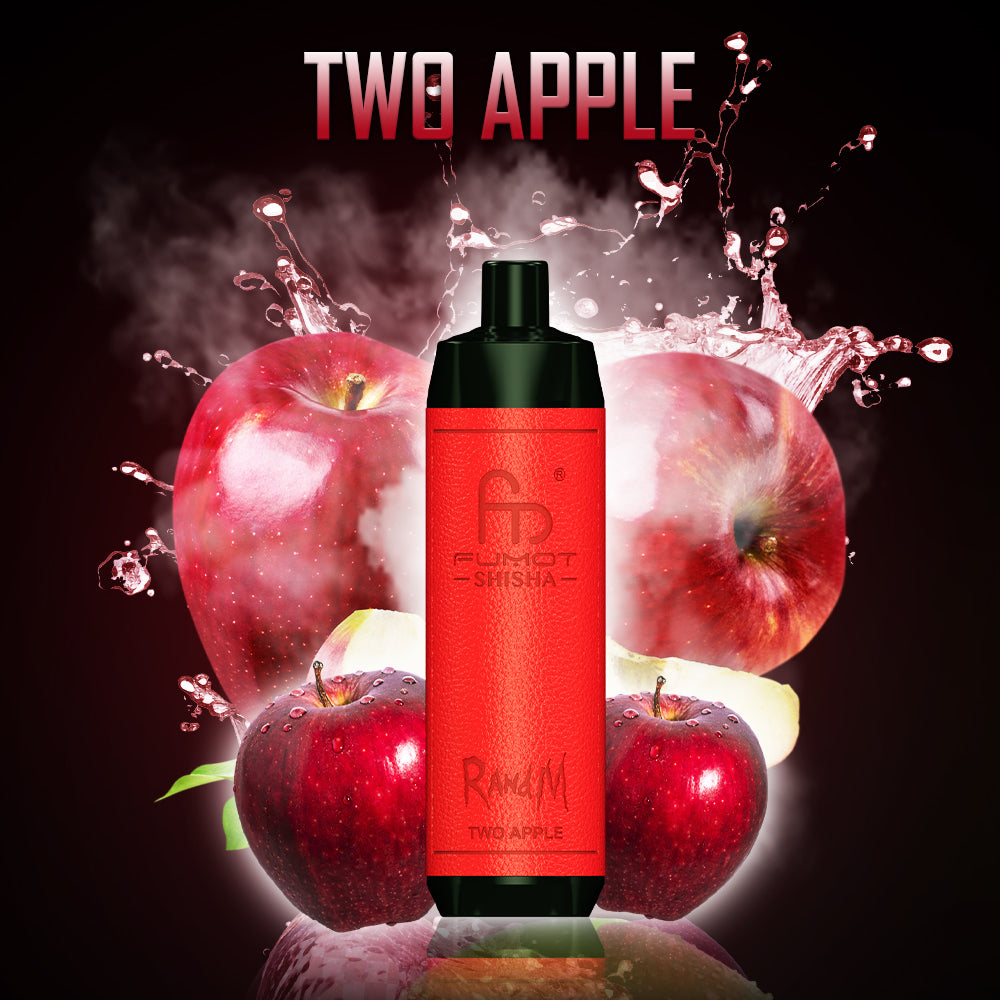 RandM Shisha 10000 Two apple 🍎🍎 – RandM Tornado Vapes