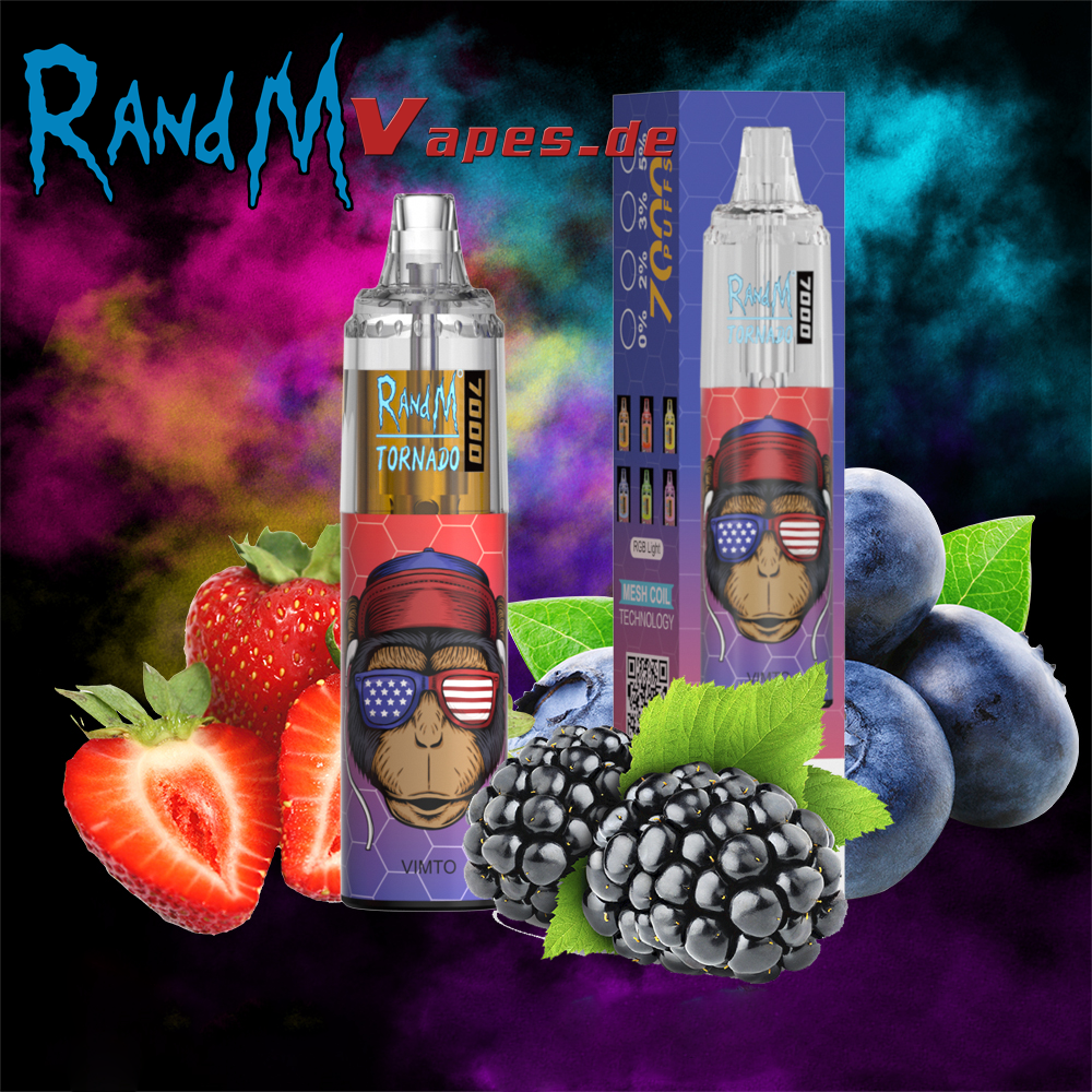 RandM Tornado 7000 Vimto 🫐🍓🧊 – RandM Tornado Vapes